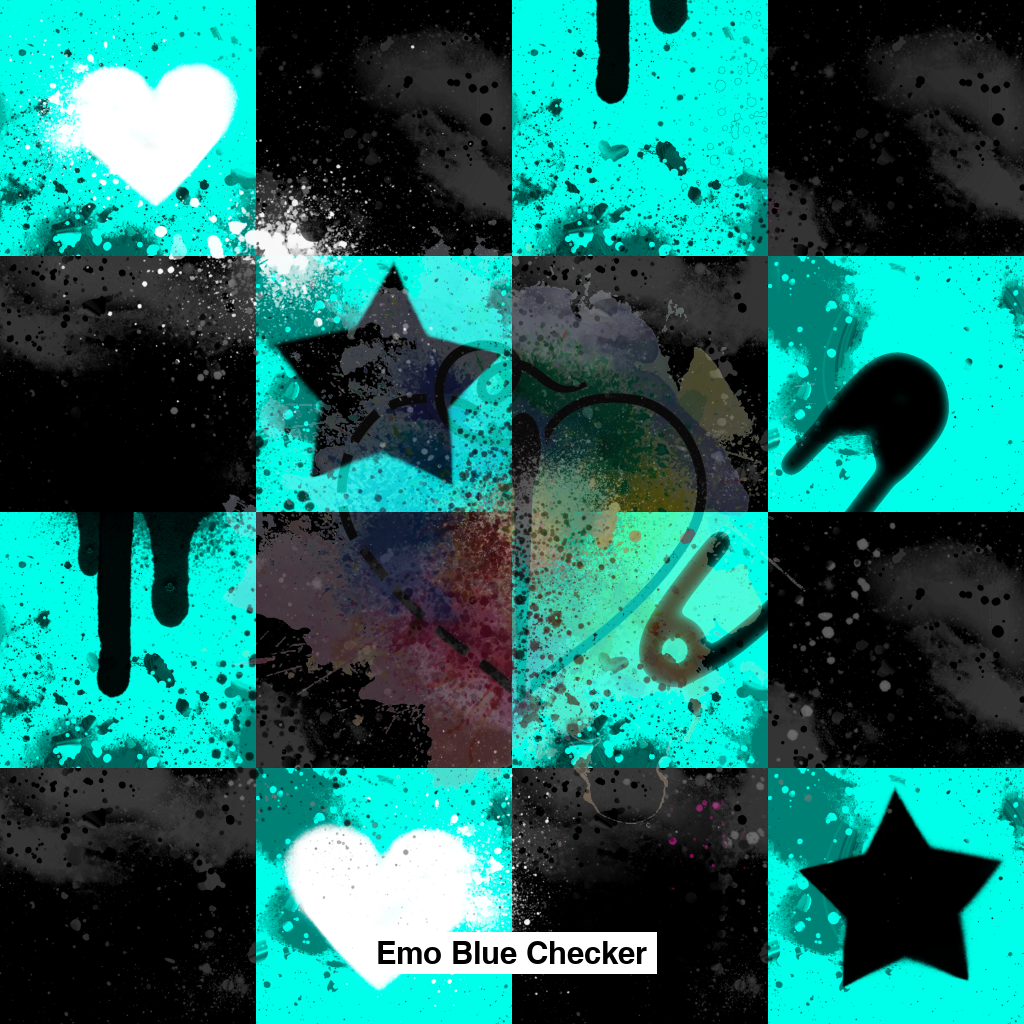 MT0012 Emo Blue Checker – Luxe Fabric Supply