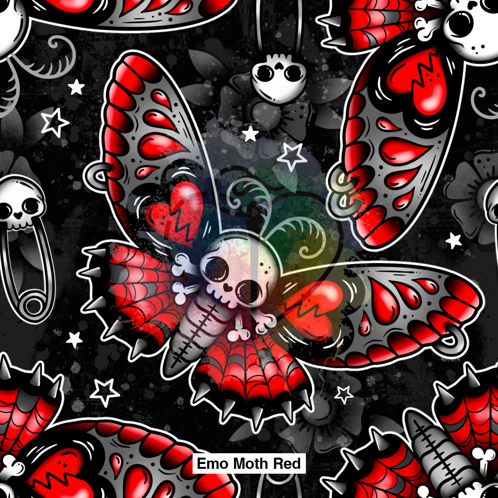 MT0017 Emo Moth Red – Luxe Fabric Supply