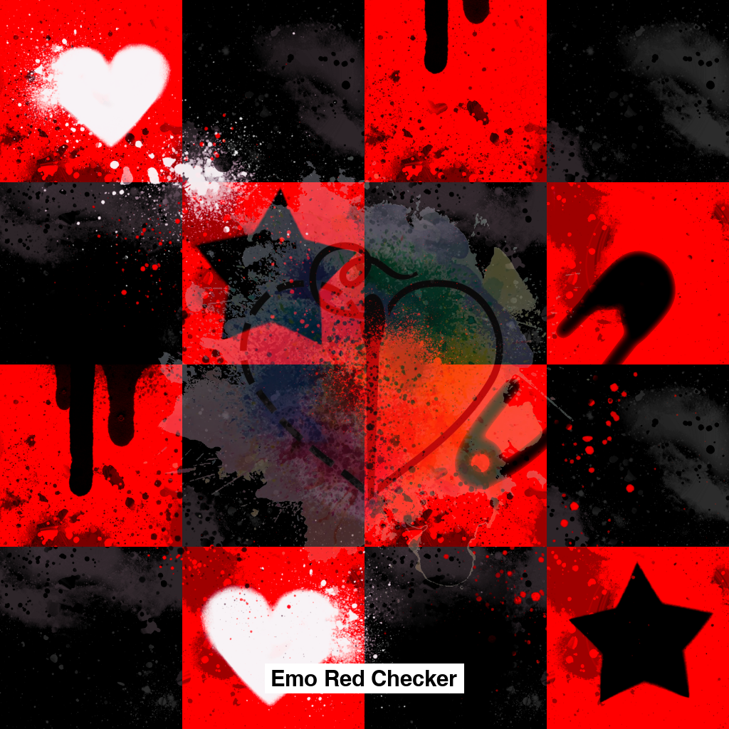 MT0051 Emo Red Checker – Luxe Fabric Supply