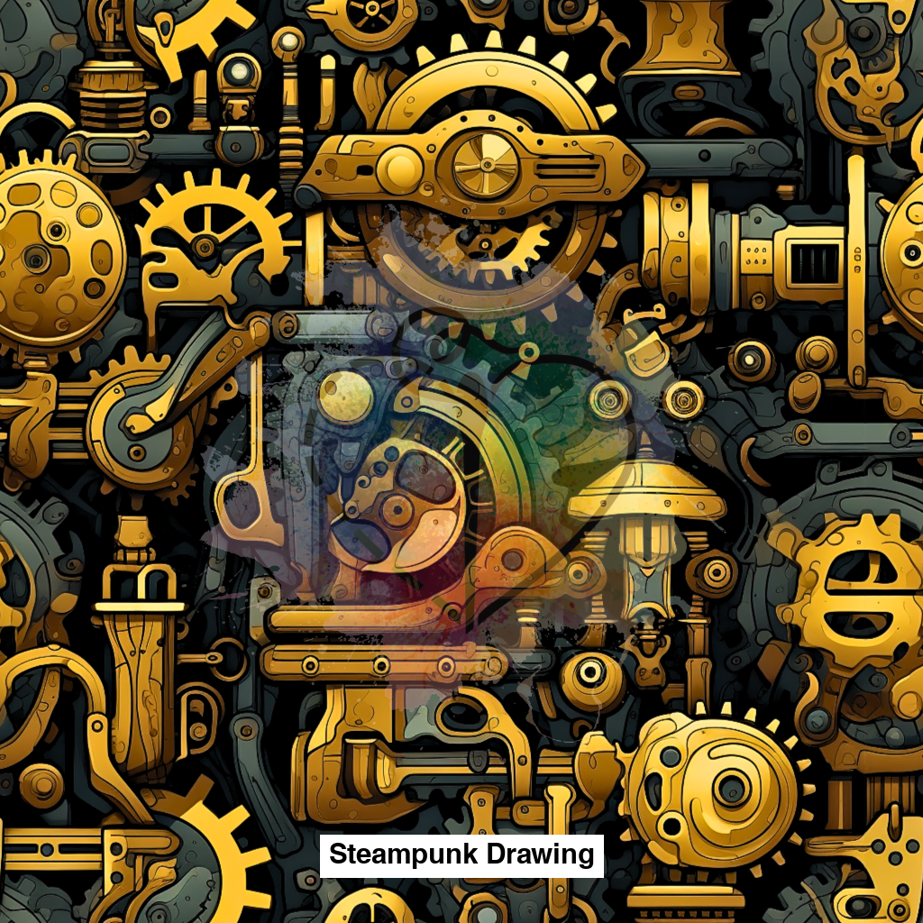 Steampunk Drawing – Luxe Fabric Supply